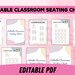 Editable Classroom Seating Chart, Printable PDF, Customizable Teacher ...