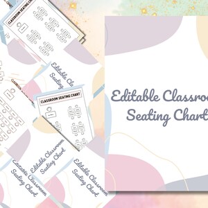 Editable Classroom Seating Chart, Printable PDF, Customizable Teacher ...