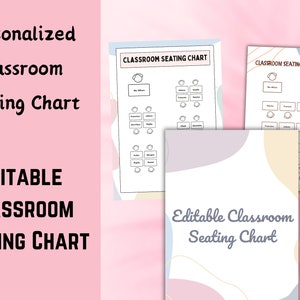 Editable Classroom Seating Chart, Printable PDF, Customizable Teacher ...