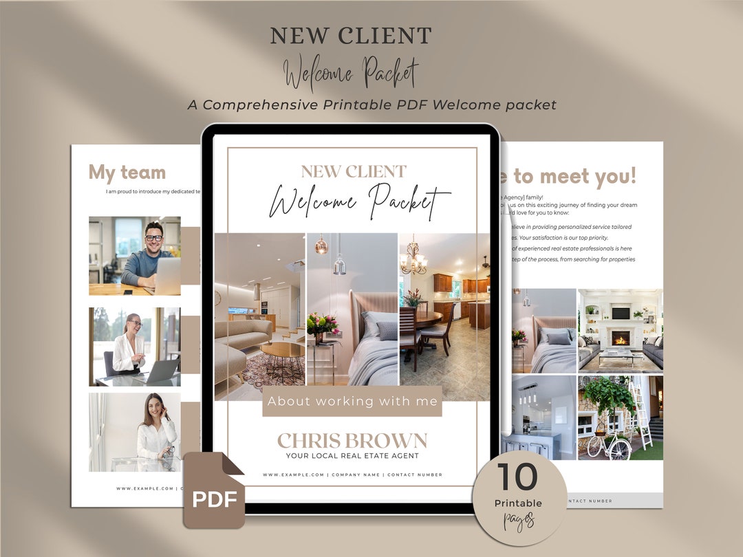 Client Welcome Kit, New Homeowner Guide, Real Estate Packet, Real ...