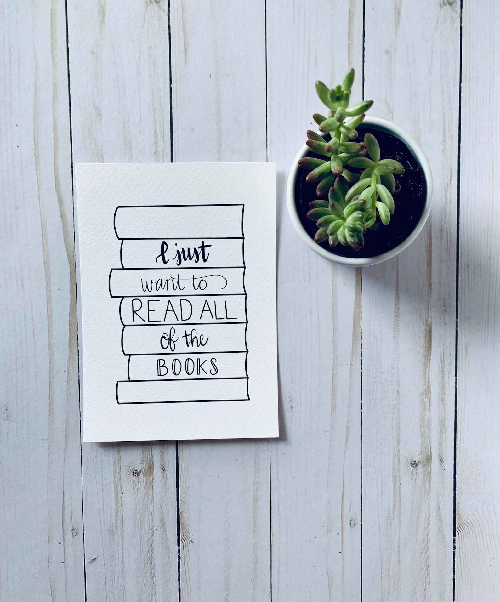 I Just Want to Read All the Books – Printable Art for Book Lovers ...