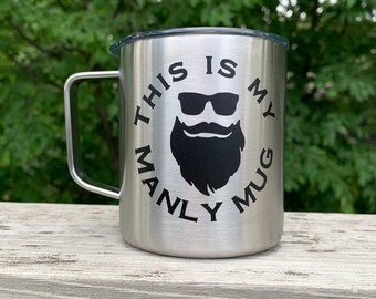 Manly Coffee Mug - Etsy