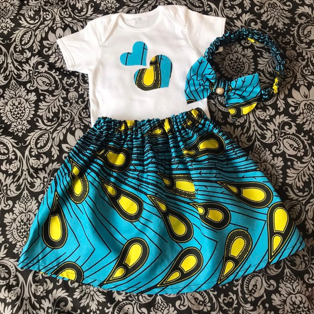 African Print Kids Clothes| Ankara Baby Girl Dress| Matching Kente ...