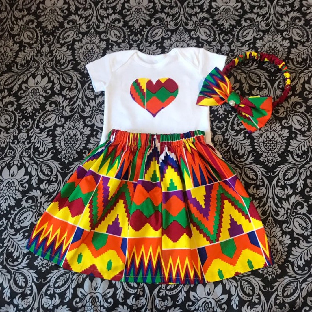 African Print Kids Clothes| Ankara Baby Girl Dress| Matching Kente ...