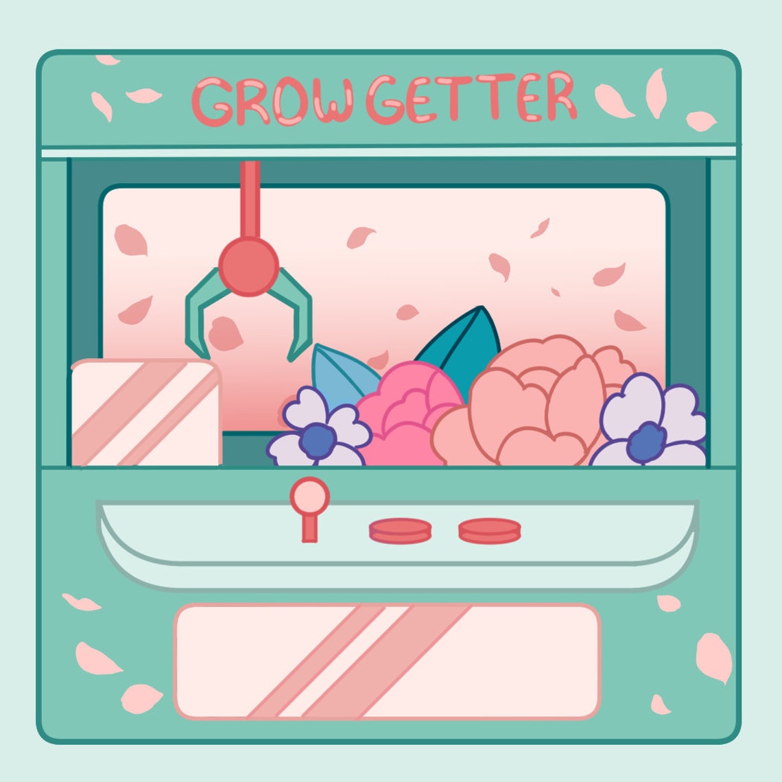 Vinyl Claw machine sticker 3 inch | Etsy