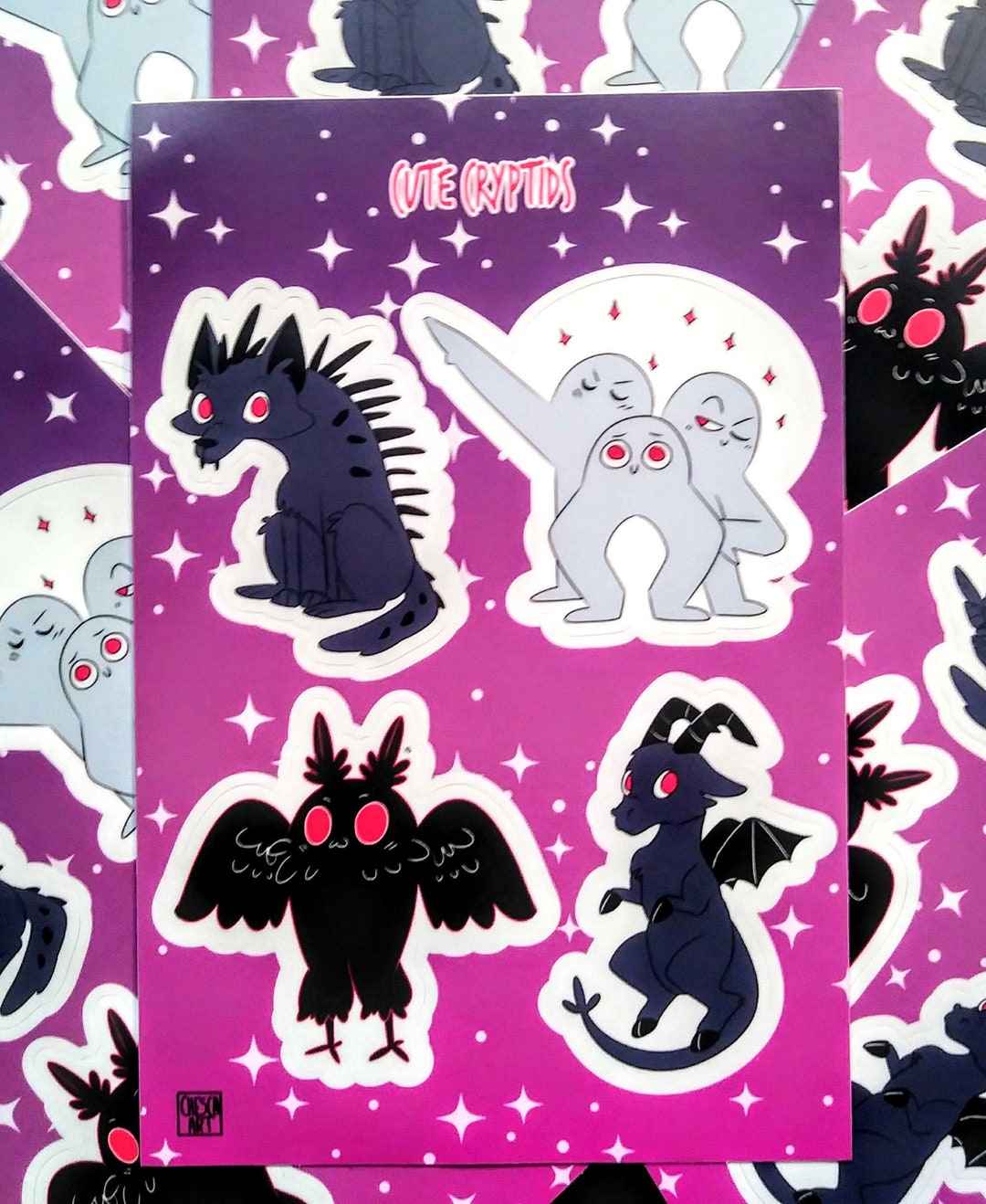 Cute Cryptic Sticker Sheet - Etsy
