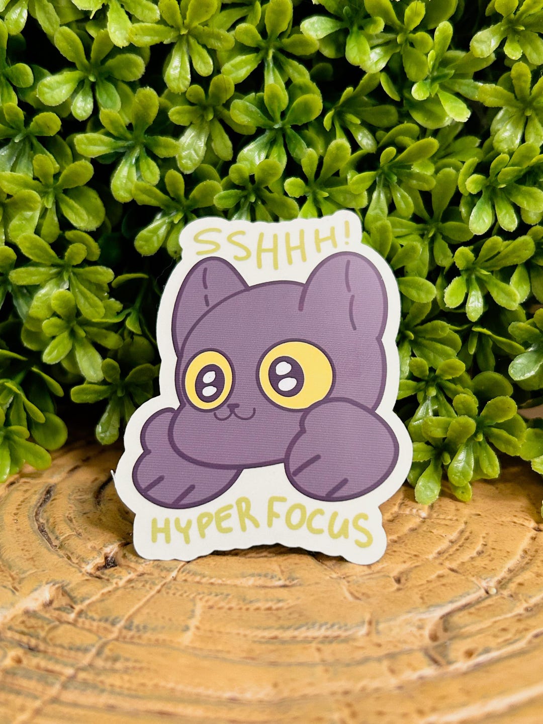 Hyperfocus Cat |3 Inch Glossy Sticker| - Etsy