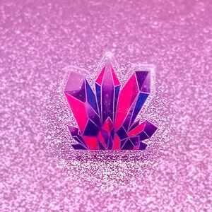 LGBTQ Pride Crystal Acrylic Pins - Etsy