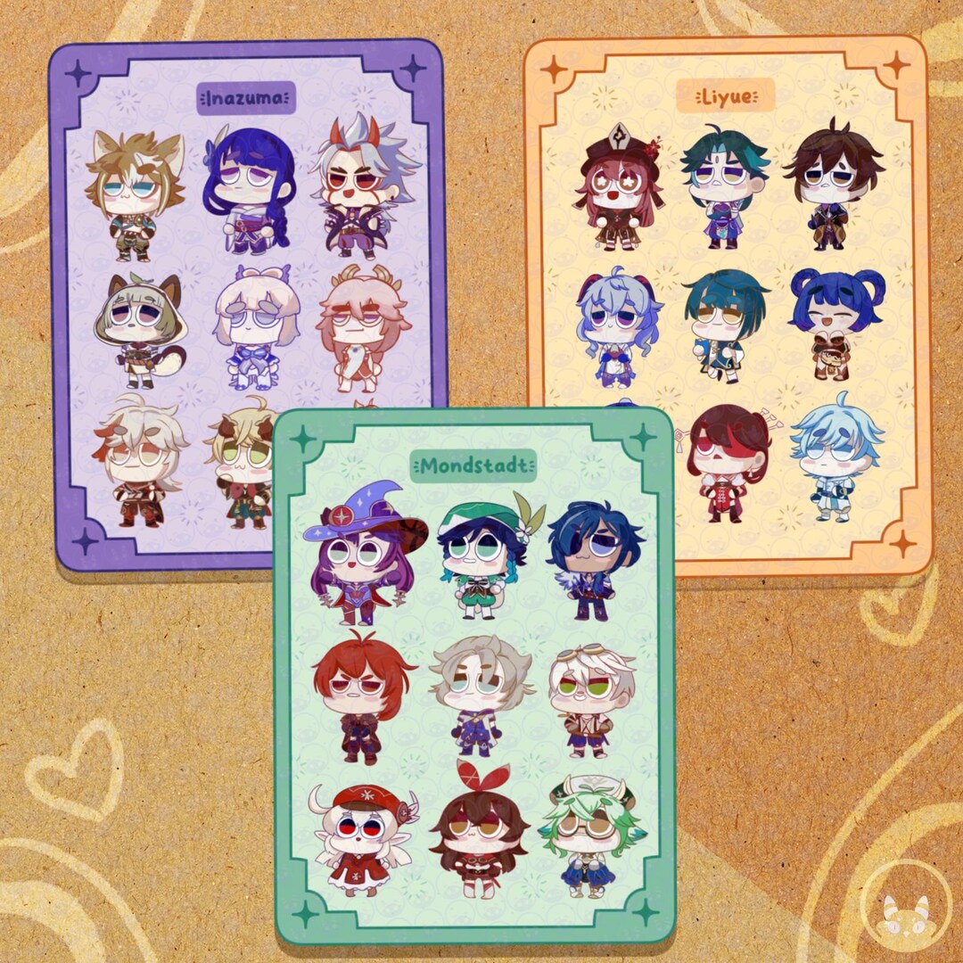 Genshin Gremlin Sticker Sheet 4.5 X6 - Etsy