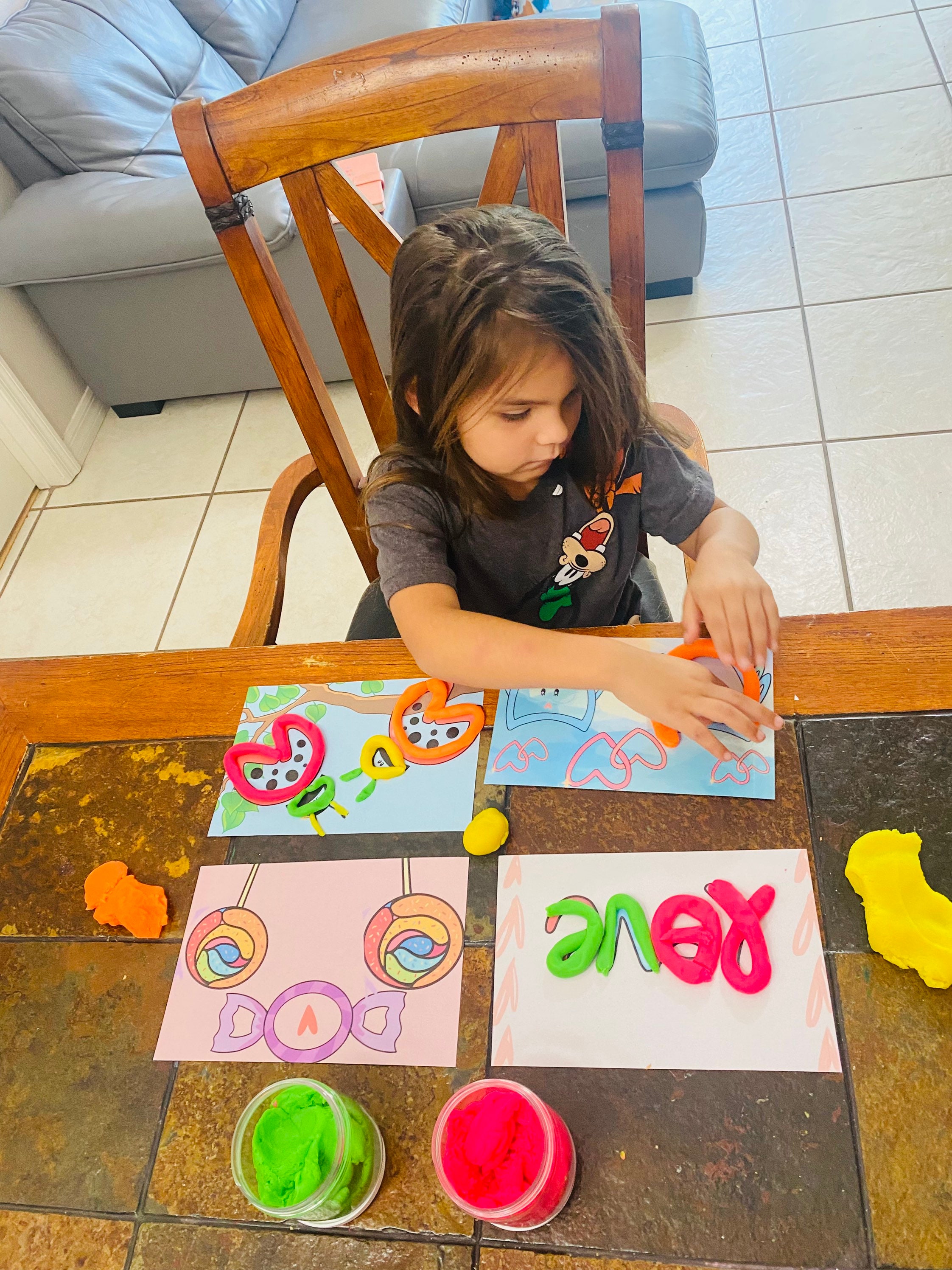 Play-dough Mats Valentine Day Classroom Kids Gifts - Etsy