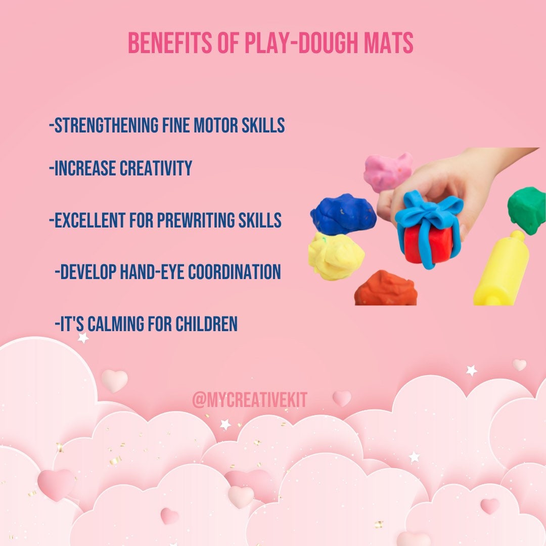 Play-dough Mats Valentine Day Classroom Kids Gifts - Etsy