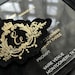 Luxury Gold Acrylic Velvet Suede QR Code Minimalist Wedding Set ...