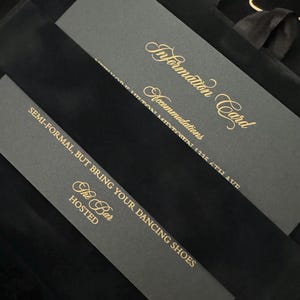 Creative Black Velvet Box | Wedding Invitation With Custom Acrylic ...