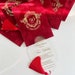 Red Invitation | Luxury Red Velvet Envelope and Elegant Acrylic ...