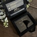Luxury Black Wedding Velvet Invitation Box With Blind Logo Press ...