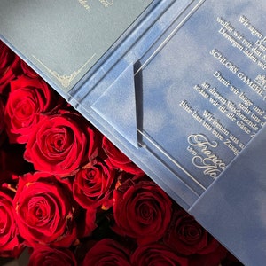 Pocket Wedding Invitation Set | Velvet Wedding Invitation Suede ...