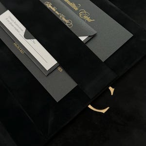 Creative Black Velvet Box | Wedding Invitation With Custom Acrylic ...