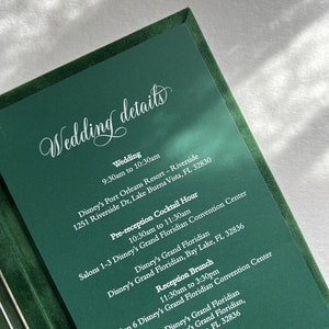Wedding Invitation Suede | Luxury Forest Velvet Envelope and Elegant ...