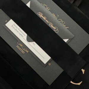 Creative Black Velvet Box | Wedding Invitation With Custom Acrylic ...
