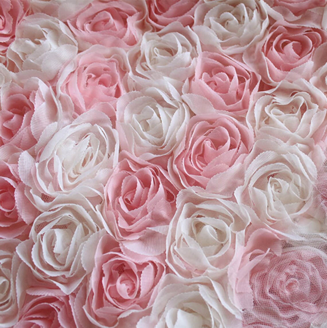 Embossed Rose Lace Fabric by Yard 3D Flower Fabric Lace for - Etsy