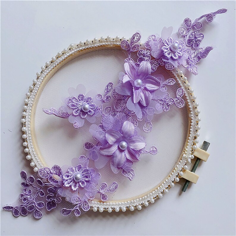 Beaded Applique 3D Flower Lace Appliques Stunning Sewing - Etsy