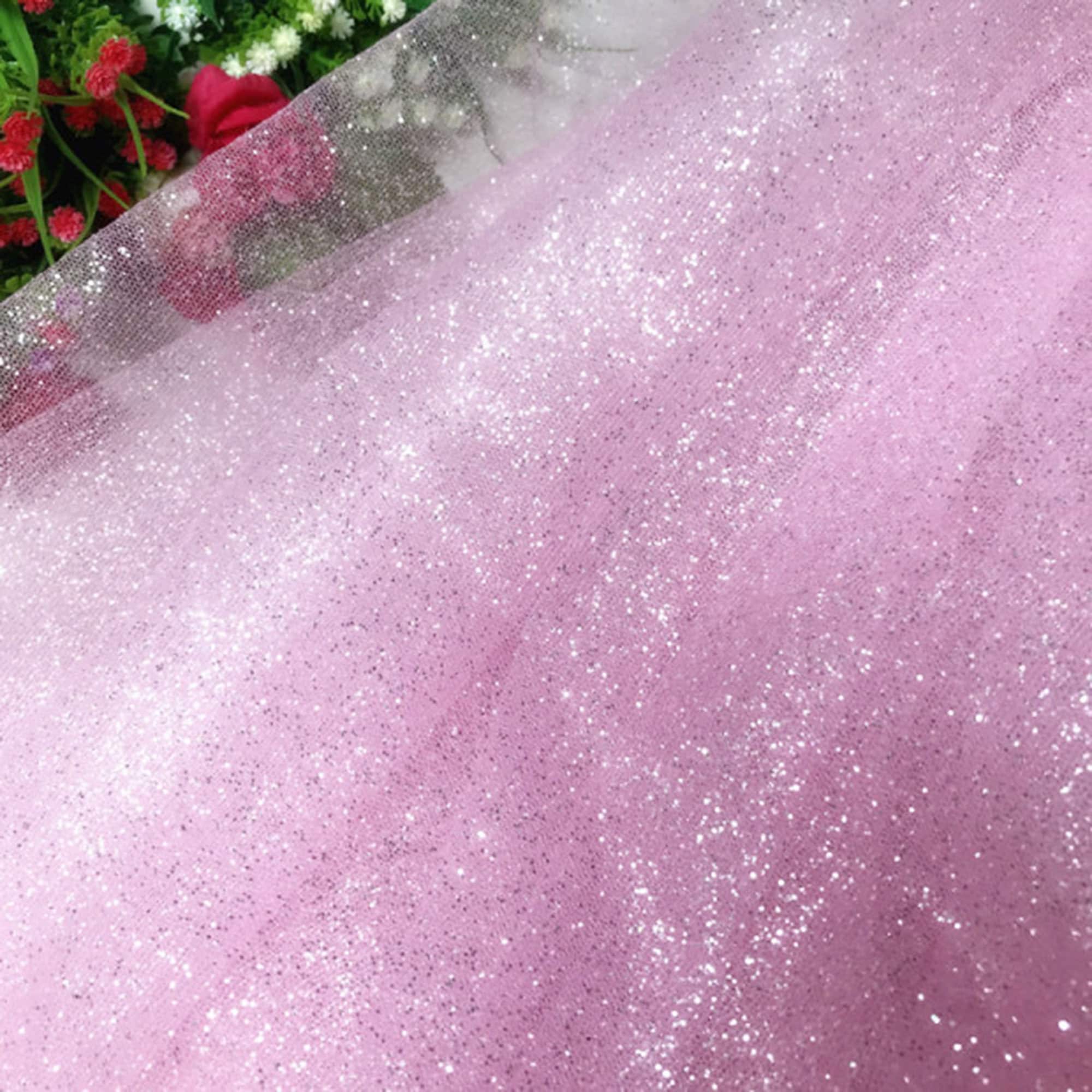 Sparkle Lace Fabric by the Yard Hot Stamping Glitter Lace Overlay ...