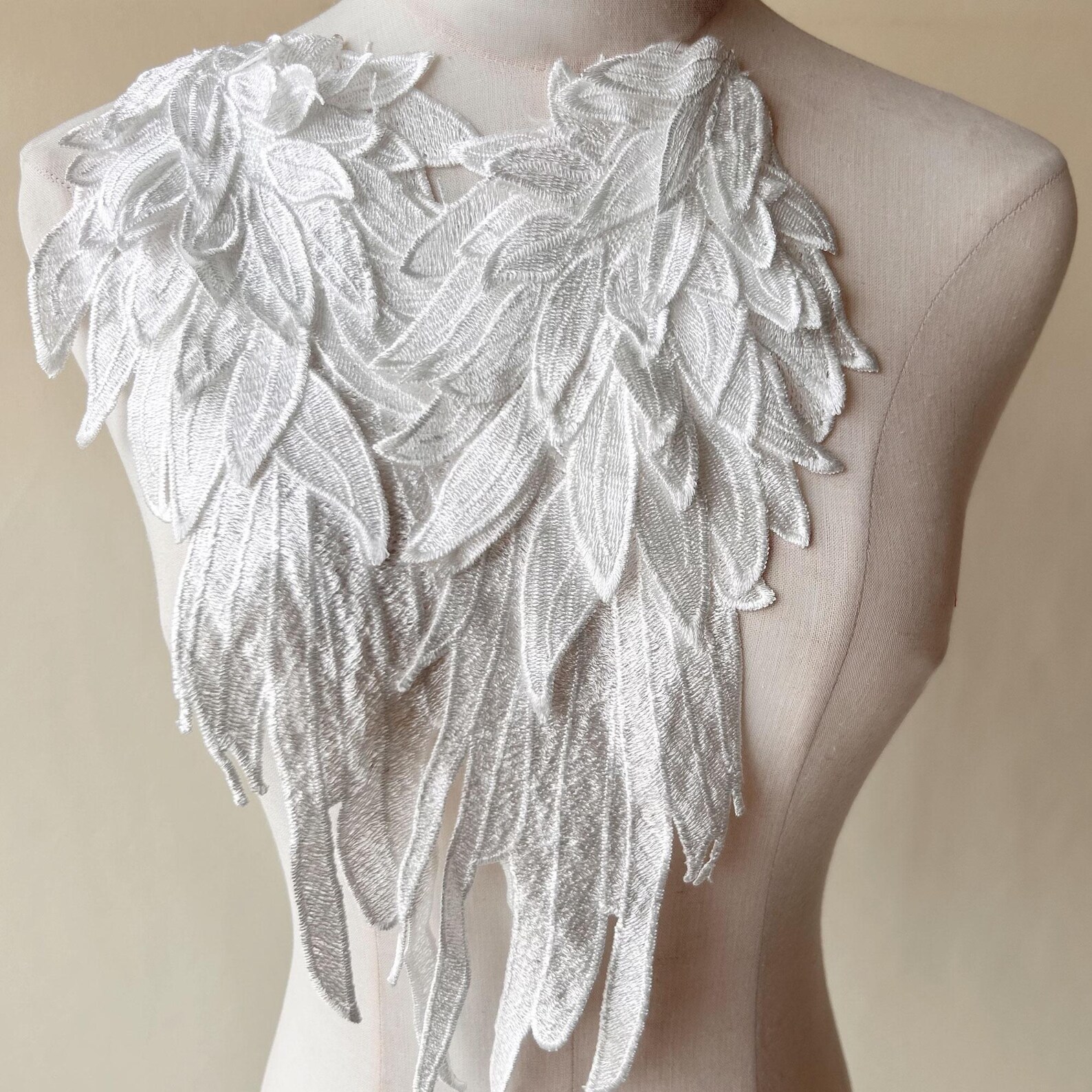 Fabric Wings Applique Devils and Angel Wings Patch Pair Applique for ...