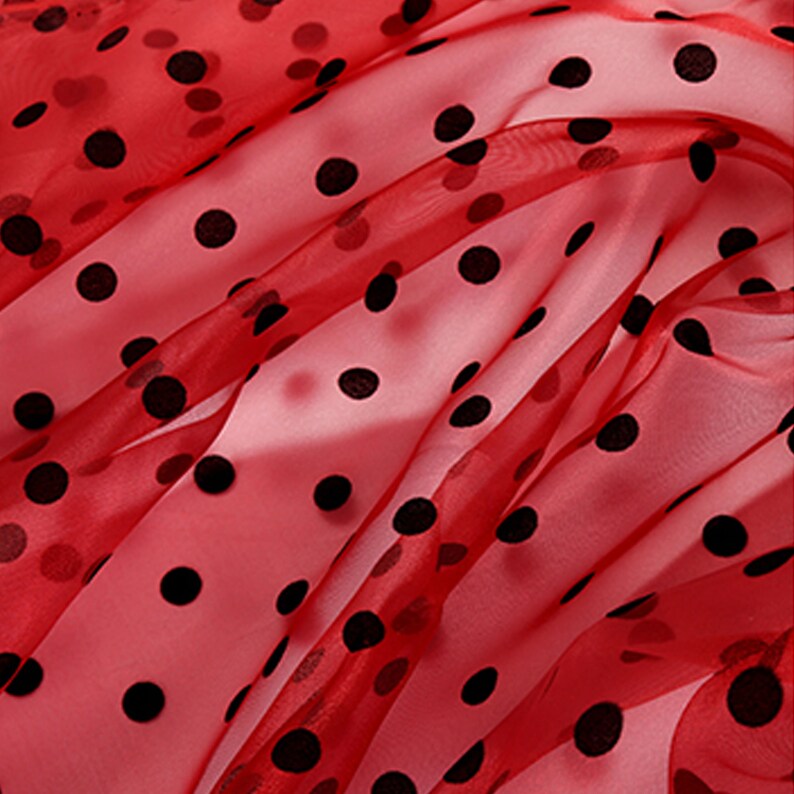 Organza Fabric With Dots Shimmery Lace Mesh by Yard for Birthday Dress ...