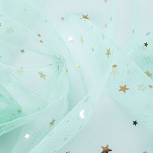 Shine Starry Lace Mesh Glittering Star Lace Fabric for Lyrical Dress ...
