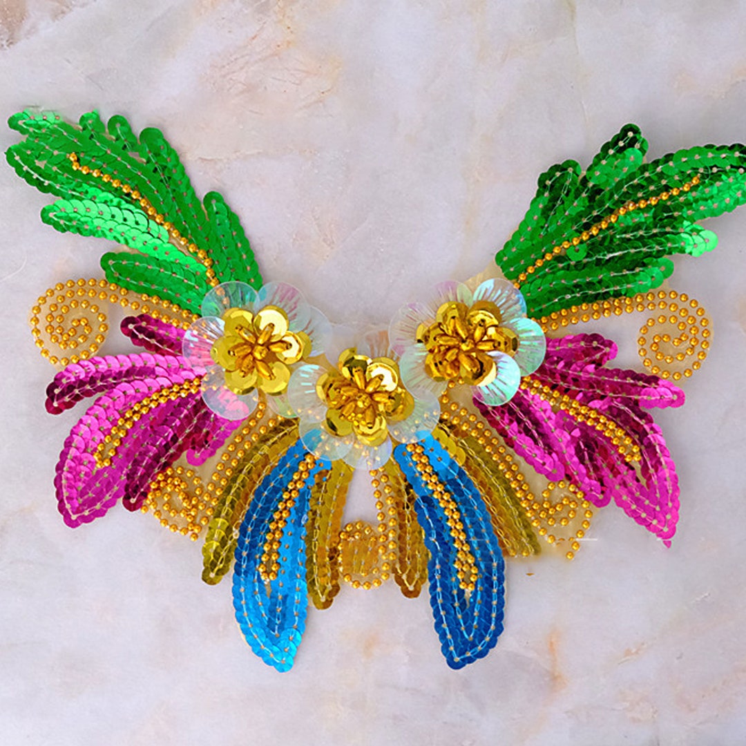 Bling Sequined Applique Shiny Flower Applique Fortutu Dress,costumes,party Dress 2pcs - Etsy