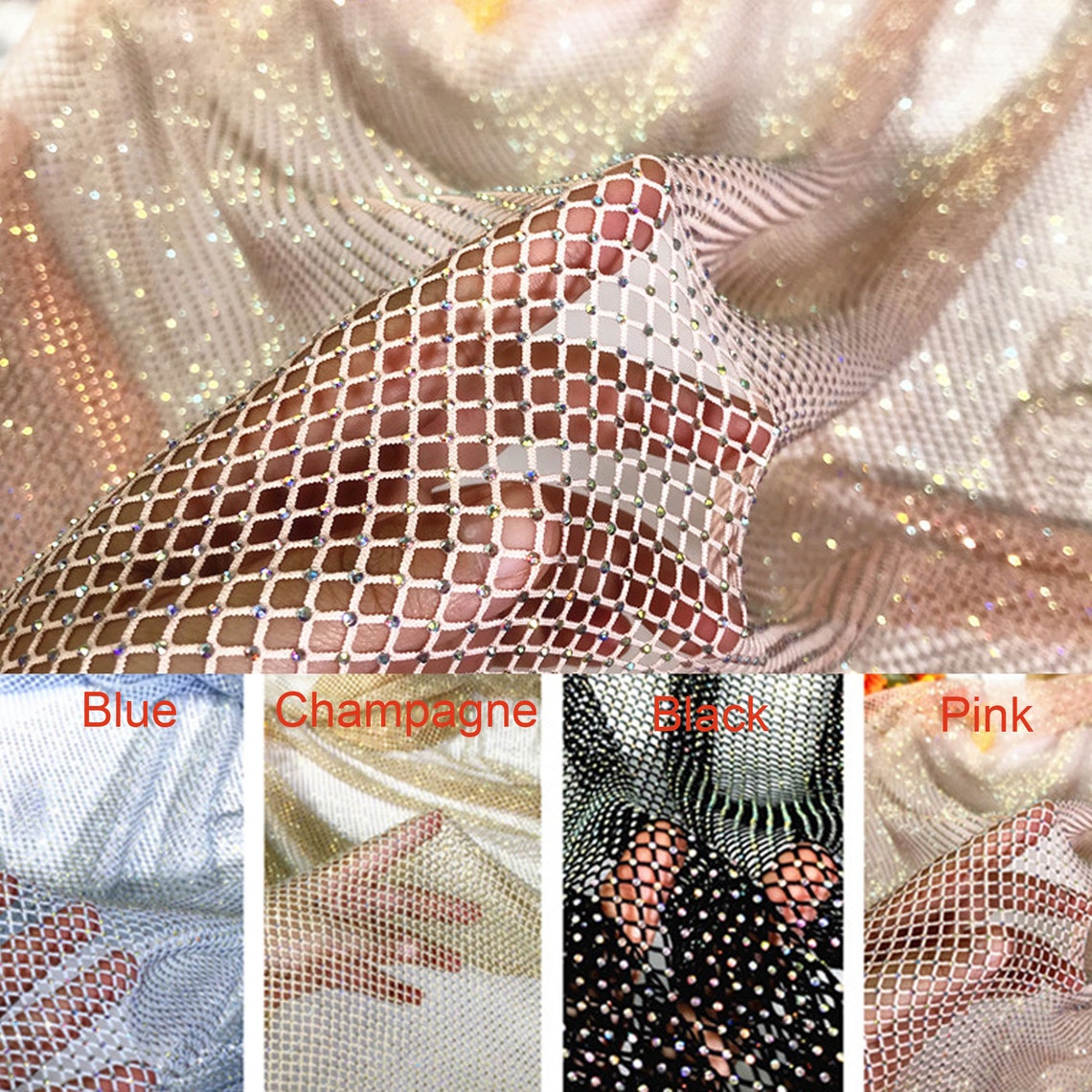 Glitzer Strass Spitze Stoff Bulk stock AB Shine Strass Stoff - Etsy.de