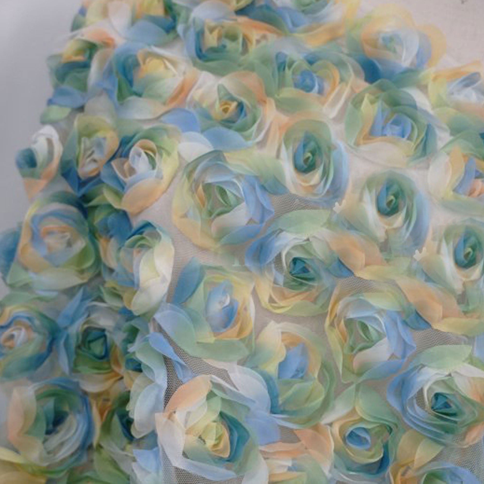 3D Rose Lace Fabric by Yard Colorful Flower Lace Overlay for - Etsy