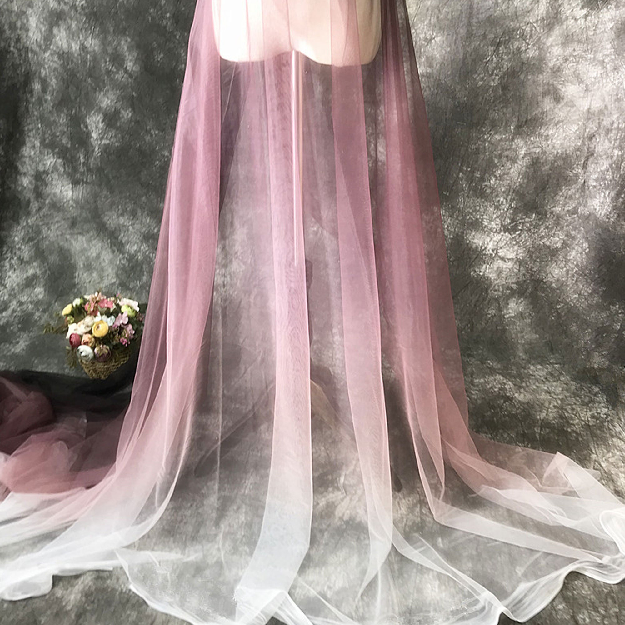 Gradient Color Lace Fabric by the Yard Heather Plain Lace - Etsy