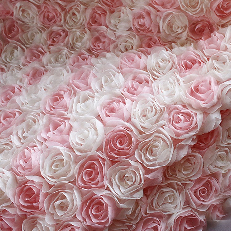 Embossed Rose Lace Fabric by Yard 3D Flower Fabric Lace for - Etsy