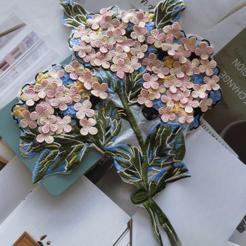 Flower Embroidery Patches - Etsy