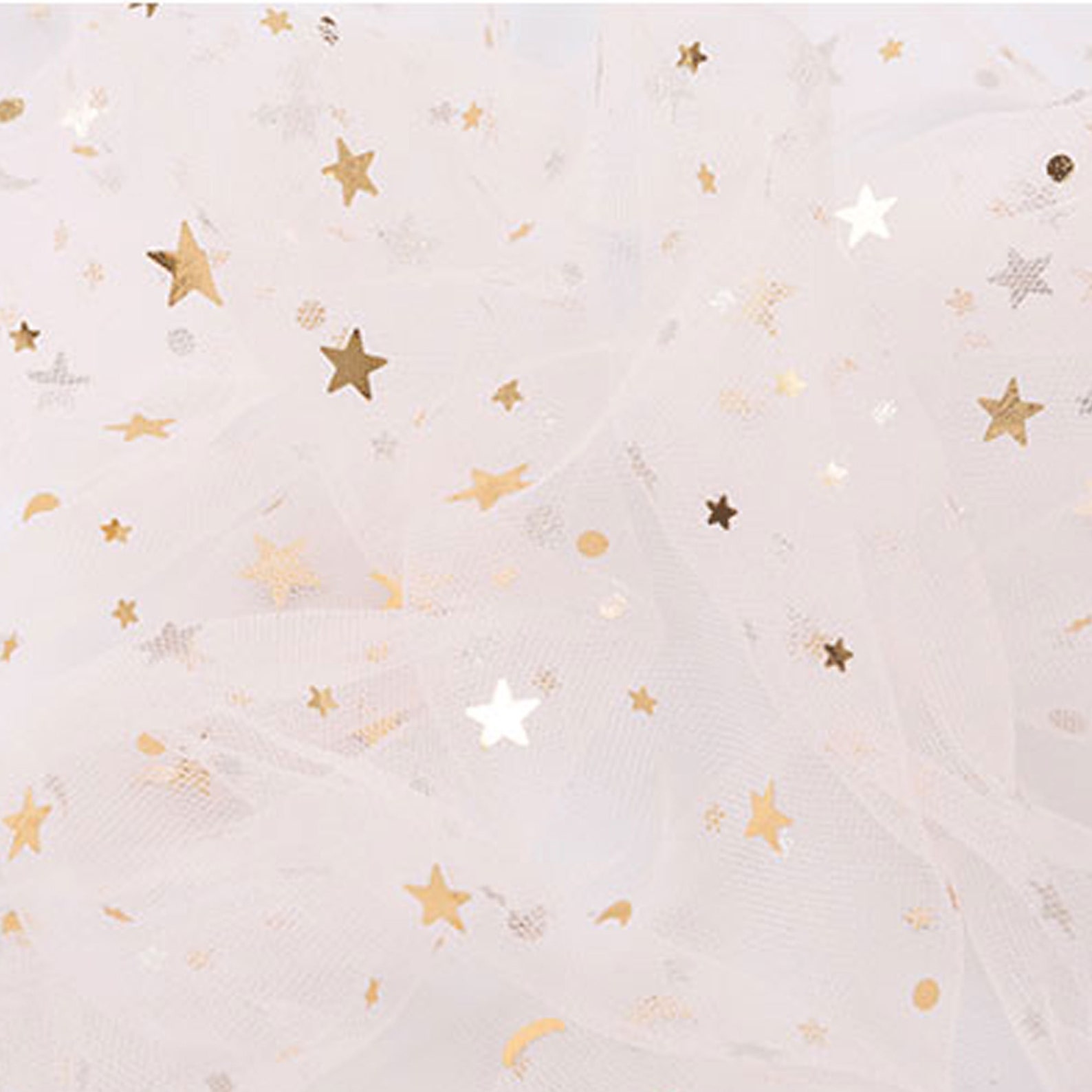 Shine Starry Lace Mesh Glittering Star Lace Fabric for Lyrical - Etsy