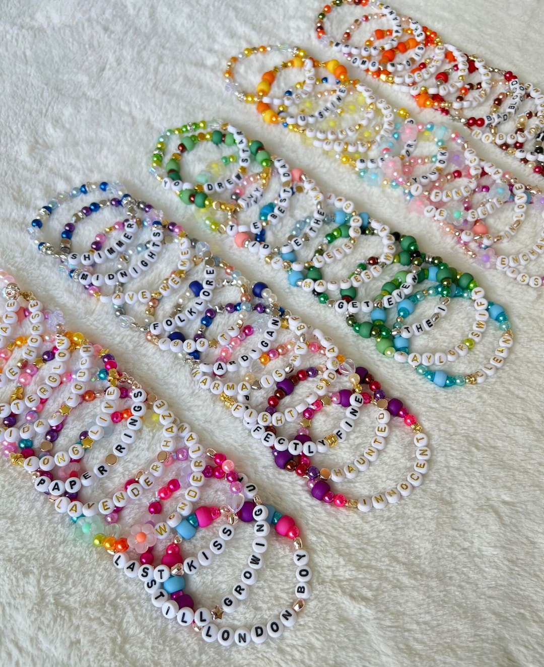 Taylor Swift Eras Tour Friendship Bracelets Variety Pack of 10, Taylor ...