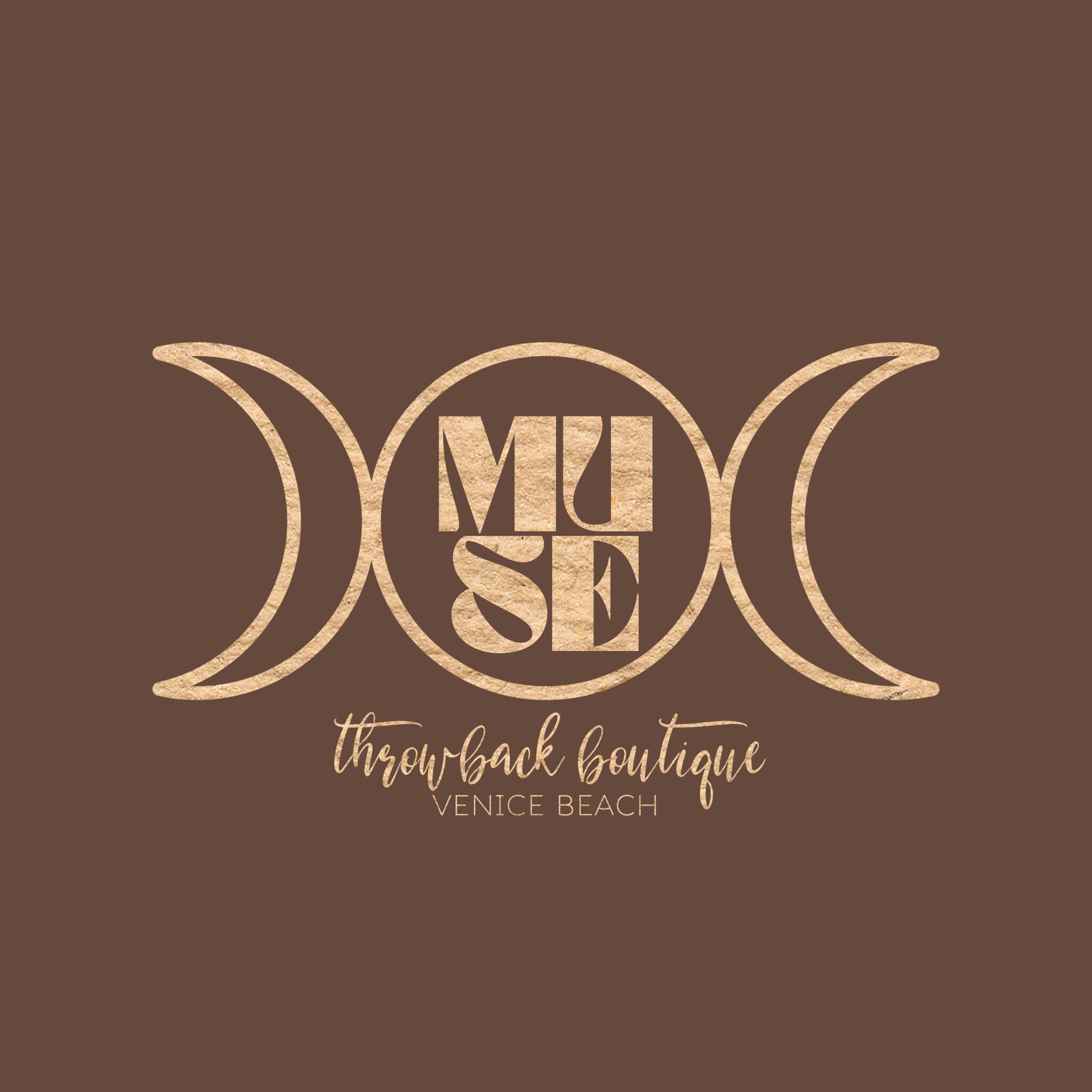 Boho Retro Moon Logo Bohemian Spiritual Logo Design Vintage Chic - Etsy