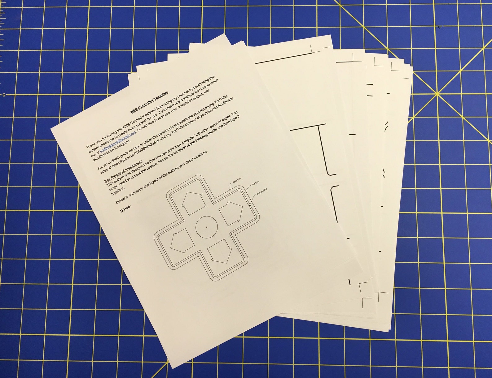 Giant NES Controller Template - Etsy