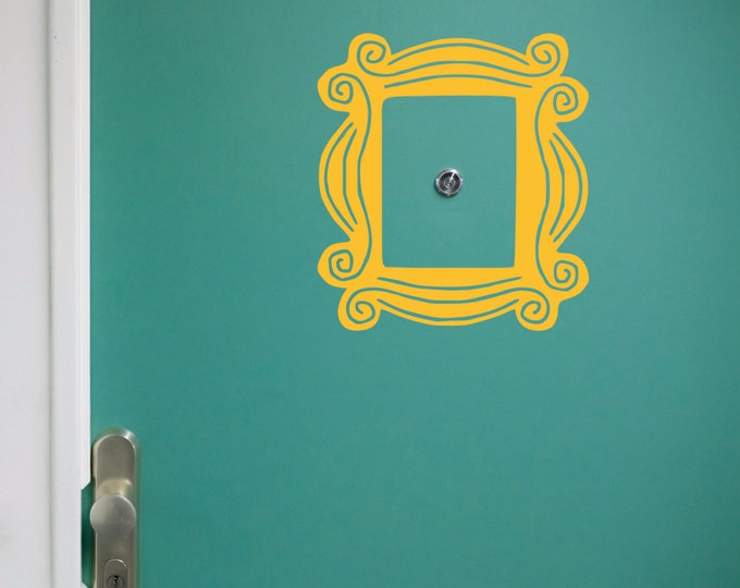 Friend Peephole Frame Vinyl Decal - Letters and Love Designs - Etsy