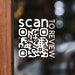Custom Scan to Review QR Code Vinyl Decal - Advertise Your Business ...