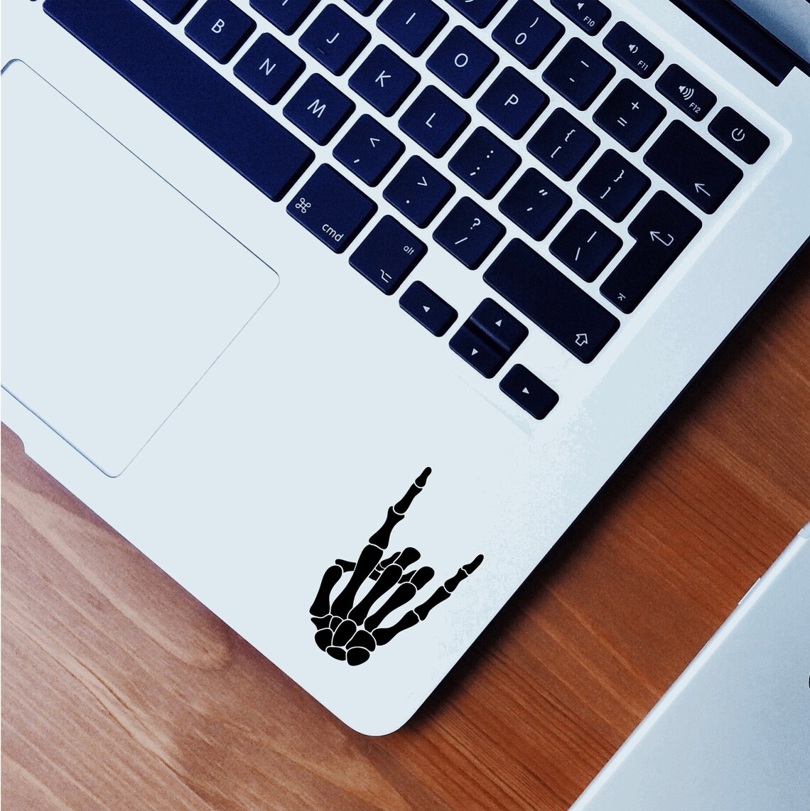 Punk Rock Skeleton Hand Vinyl Decal - Hippie Love Punk Hardcore Goth ...