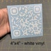 Custom QR Code Vinyl Decal Advertise Your Business, Shop, Email ...