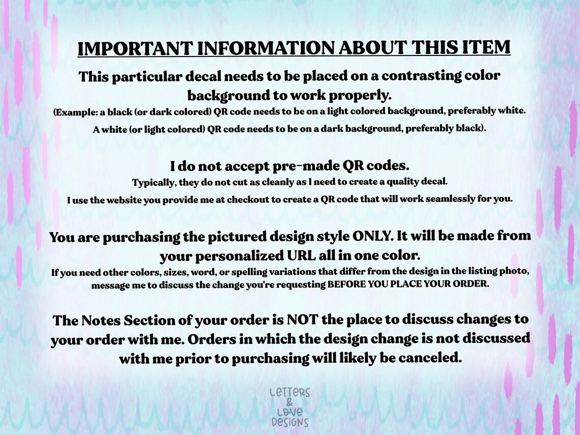 Scan to Shop Custom QR Code Vinyl Decal Advertise Your - Etsy