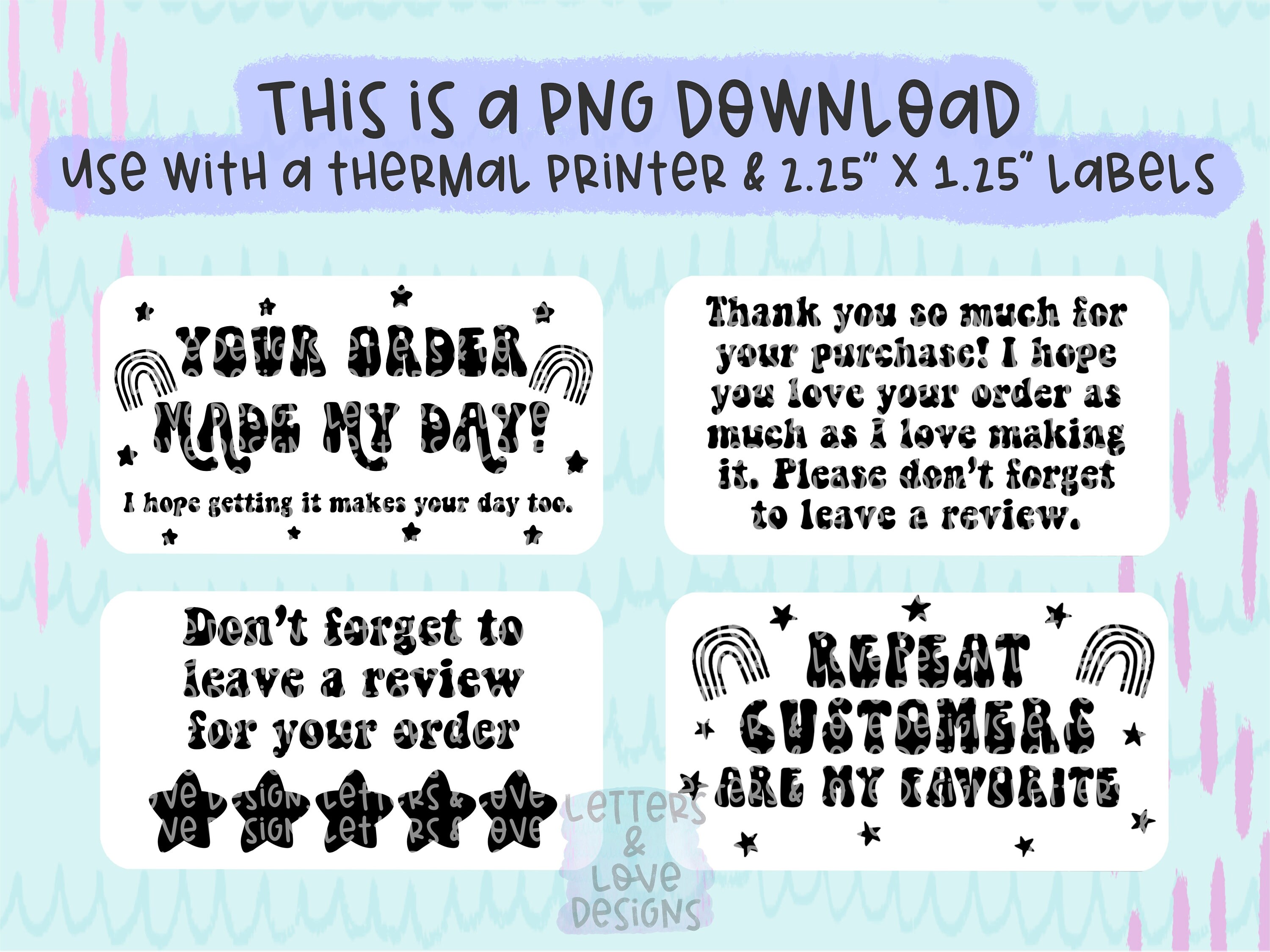 Small Business Order Packaging Bundle PNG Thermal Printer - Etsy