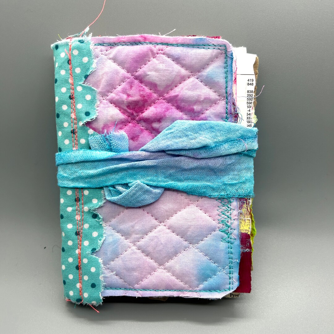Hand Bound Mini Pocket Journal, Art Flow, Smash Book, Tiny Notebook ...