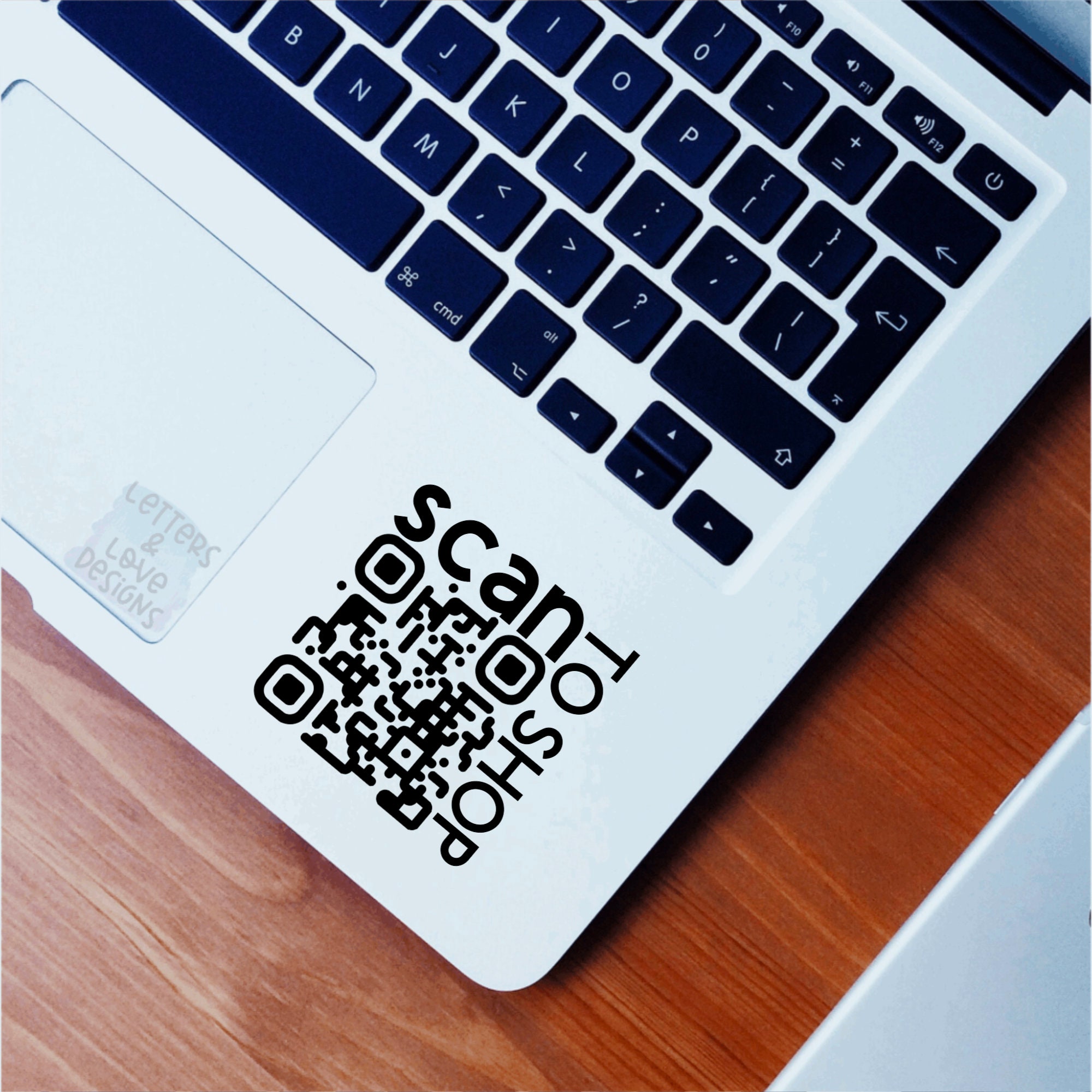 Scan to Shop Custom QR Code Vinyl Decal Advertise Your - Etsy