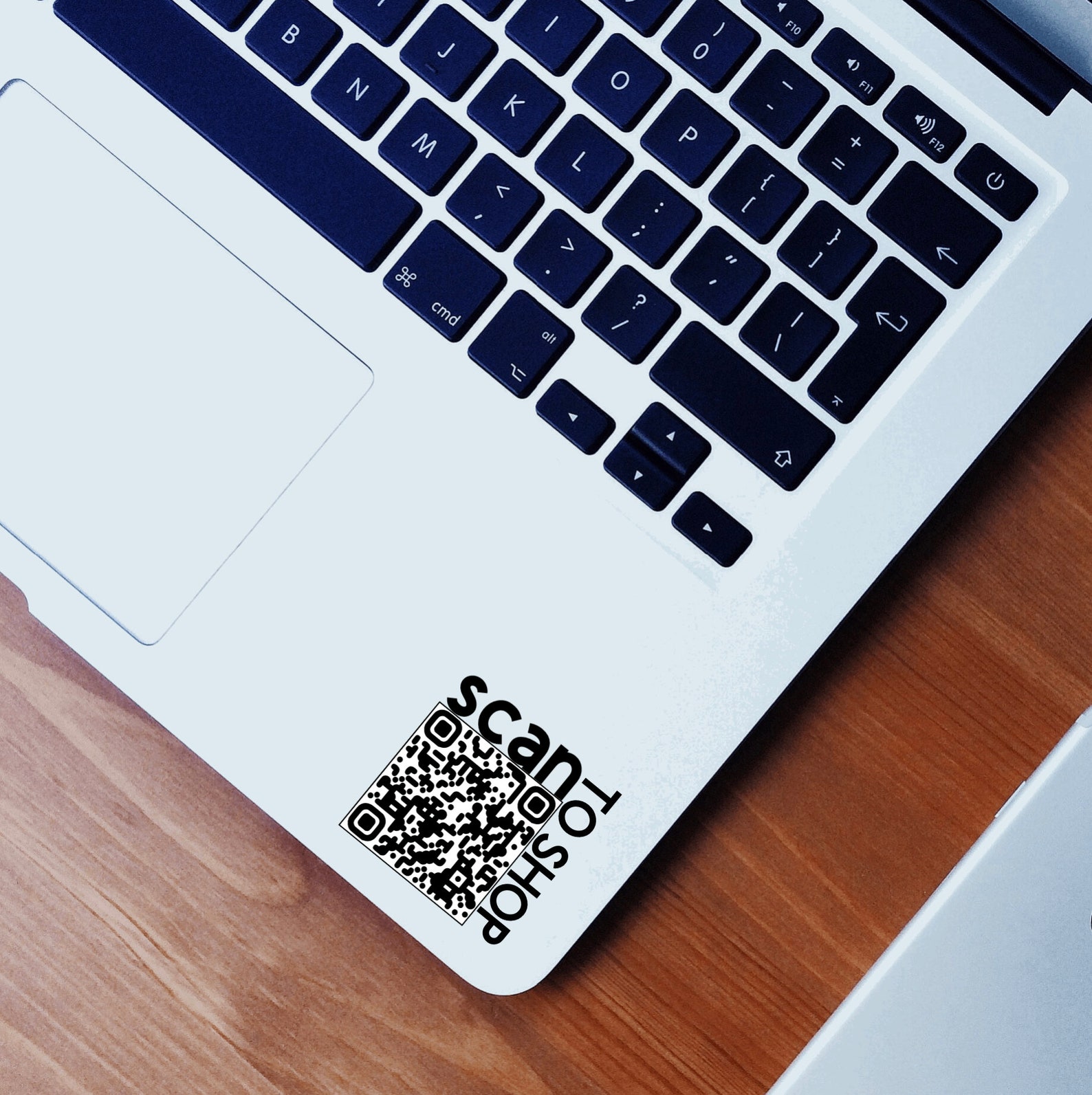 Scan to Shop With Custom QR Code Vinyl Decal Advertise Your | Etsy