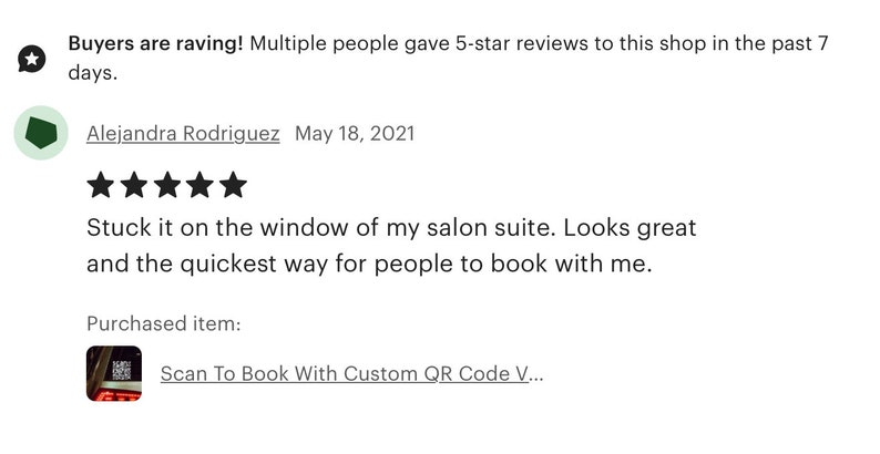 Scan to Book With Custom QR Code Vinyl Decal - Promote Scheduling Set ...