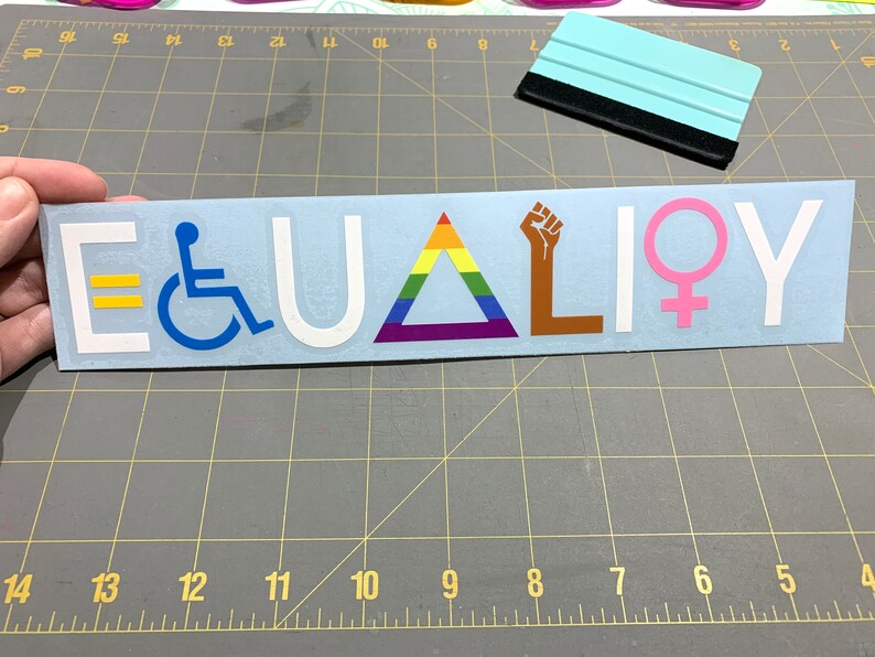 Equality Vinyl Decal 10.3 X 1.9 Just Be Nice - Etsy